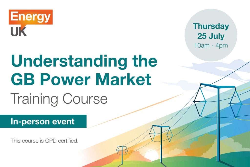 In-person training: Understanding the GB Power Market - Energy UK